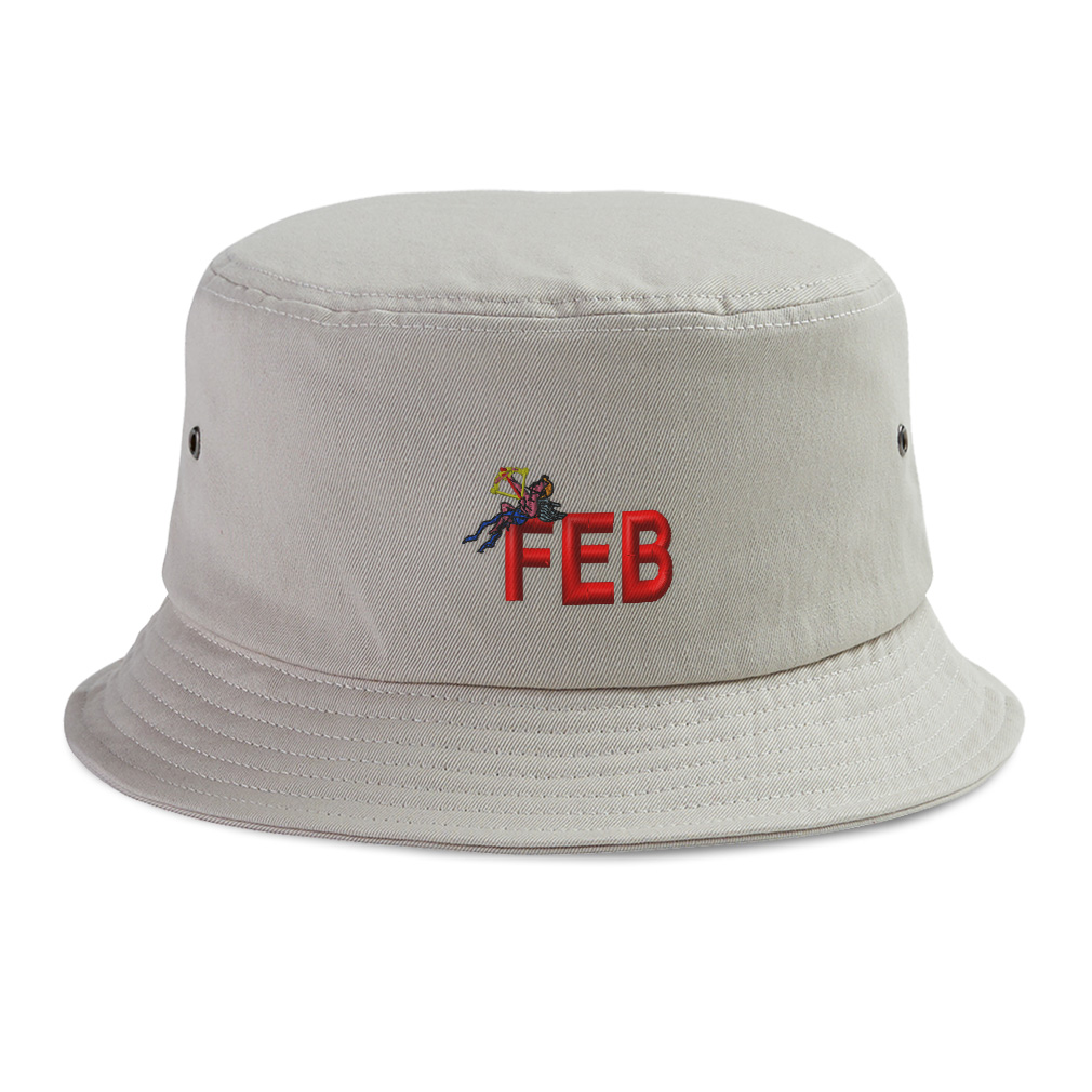 Bucket Outdoor Apparel Hat February Embroidery Cotton Hats for Men ...
